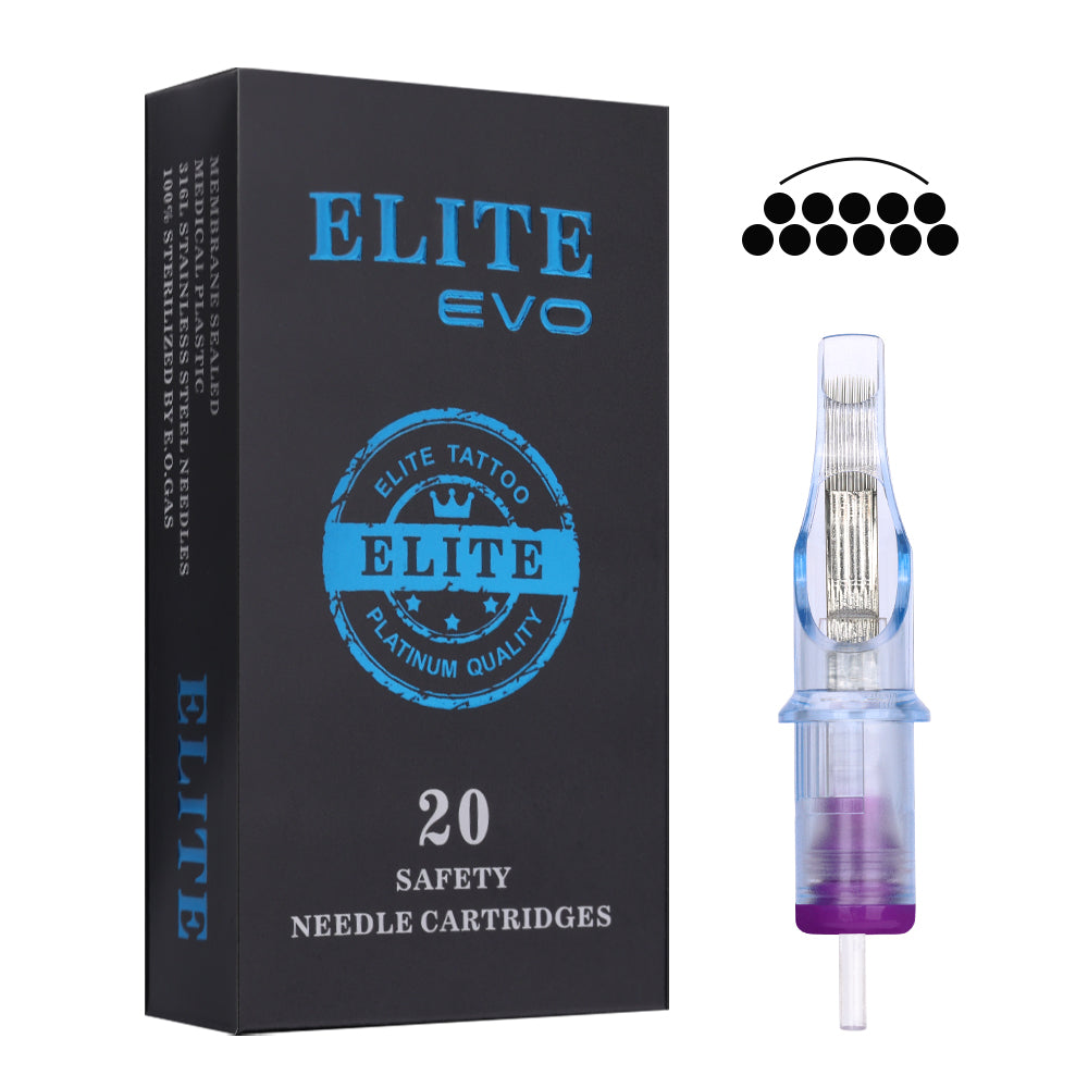 ELITE EVO Tattoo Needle Cartridges - Curved Magnum – ELITE TATTOO