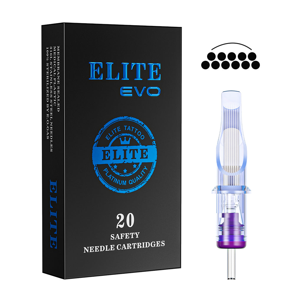ELITE EVO Tattoo Needle Cartridges - Curved Magnum – ELITE TATTOO